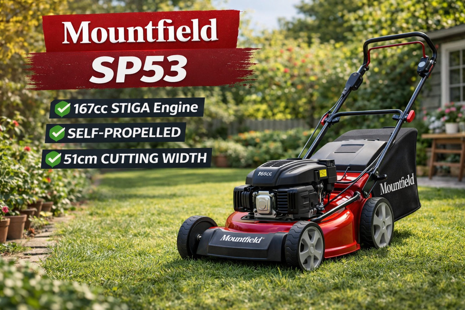 Mountfield SP53 Petrol Lawnmower Review — Performance & Guide